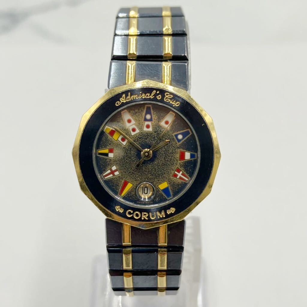 【やや傷や汚れあり】 【売り切り】CORUMコルム アドミラルズカップ 483.928 39.910.31 V-52 483928 クォーツ ...