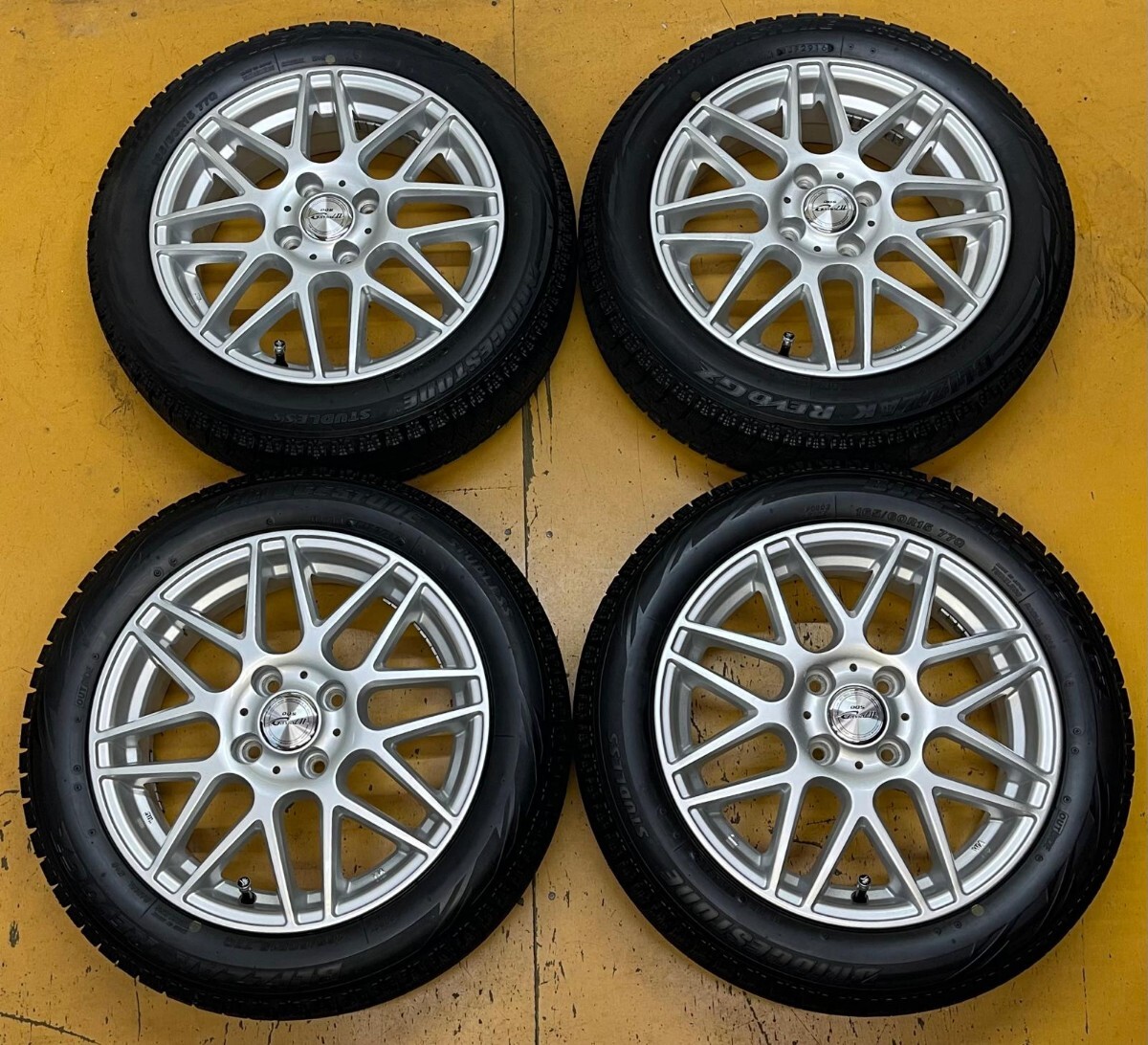 【やや傷や汚れあり】NE47 ★GAVIALⅡ4本★ハスラー等★15X5.5J★PCD100★165-60-15-77Q ...