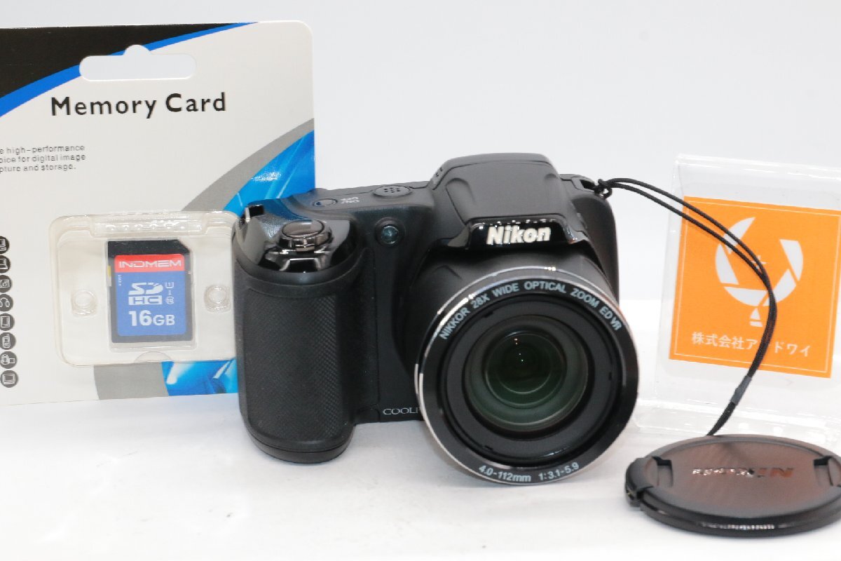 【目立った傷や汚れなし】同梱歓迎【良品/動作品】NIKON ニコン COOLPIX L340 乾電池で動く、直ぐ使える（SDカード付 ...