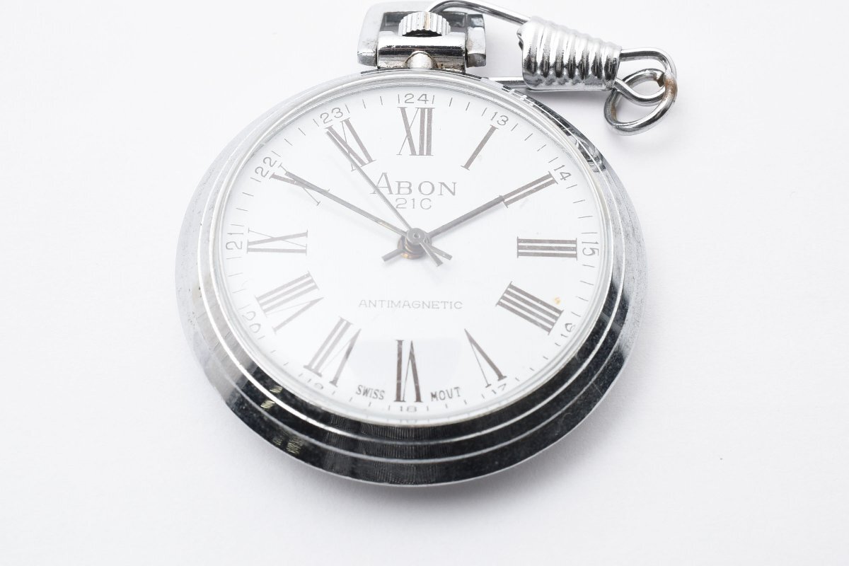 【やや傷や汚れあり】稼働品 エイボン 21C 懐中時計 ラウンド シルバー 手巻き メンズ 腕時計 ABONの落札情報詳細 - Yahoo!オークション落札価格検索 オークフリー