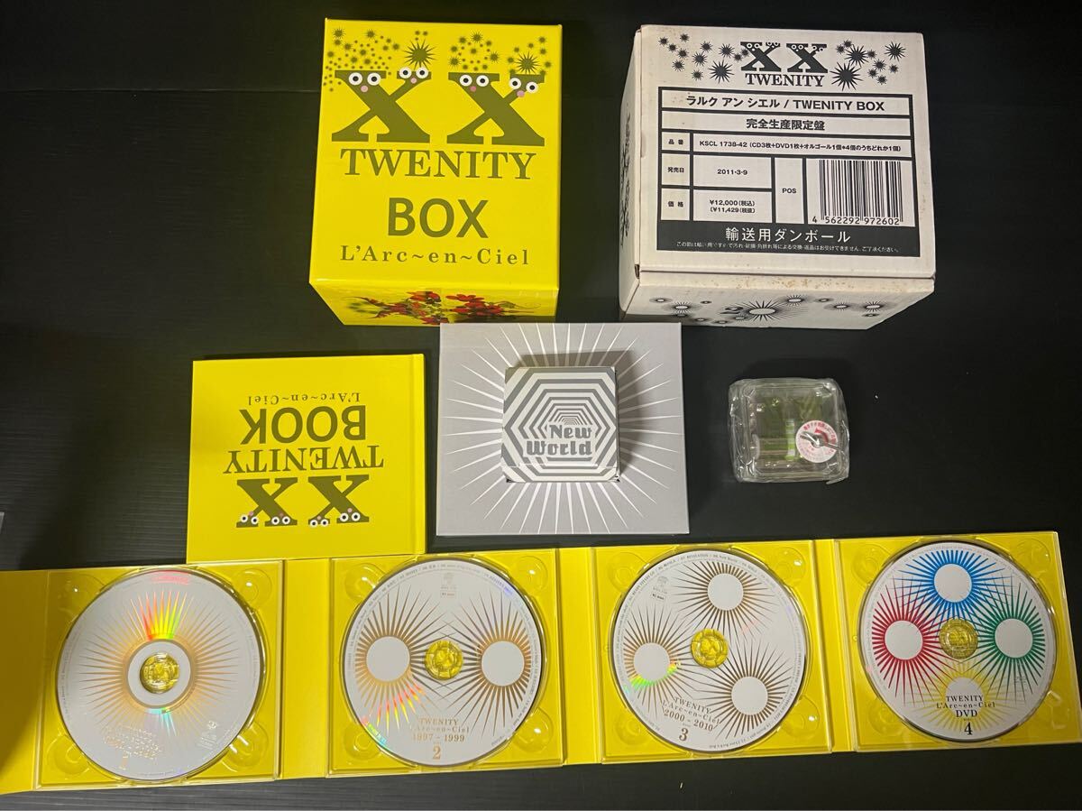 【未使用に近い】L'Arc〜en〜Ciel TWENITY BOX CD3枚 DVD1枚 オルゴール他の落札情報詳細 - Yahoo!オークション落札価格検索 オークフリー