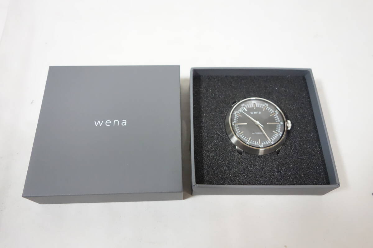 【未使用】☆未使用品☆ SONY ソニー ハイブリッドスマートウォッチ wena wrist -head- Three Hands Mechanical Silver Head WH-TM01 ...