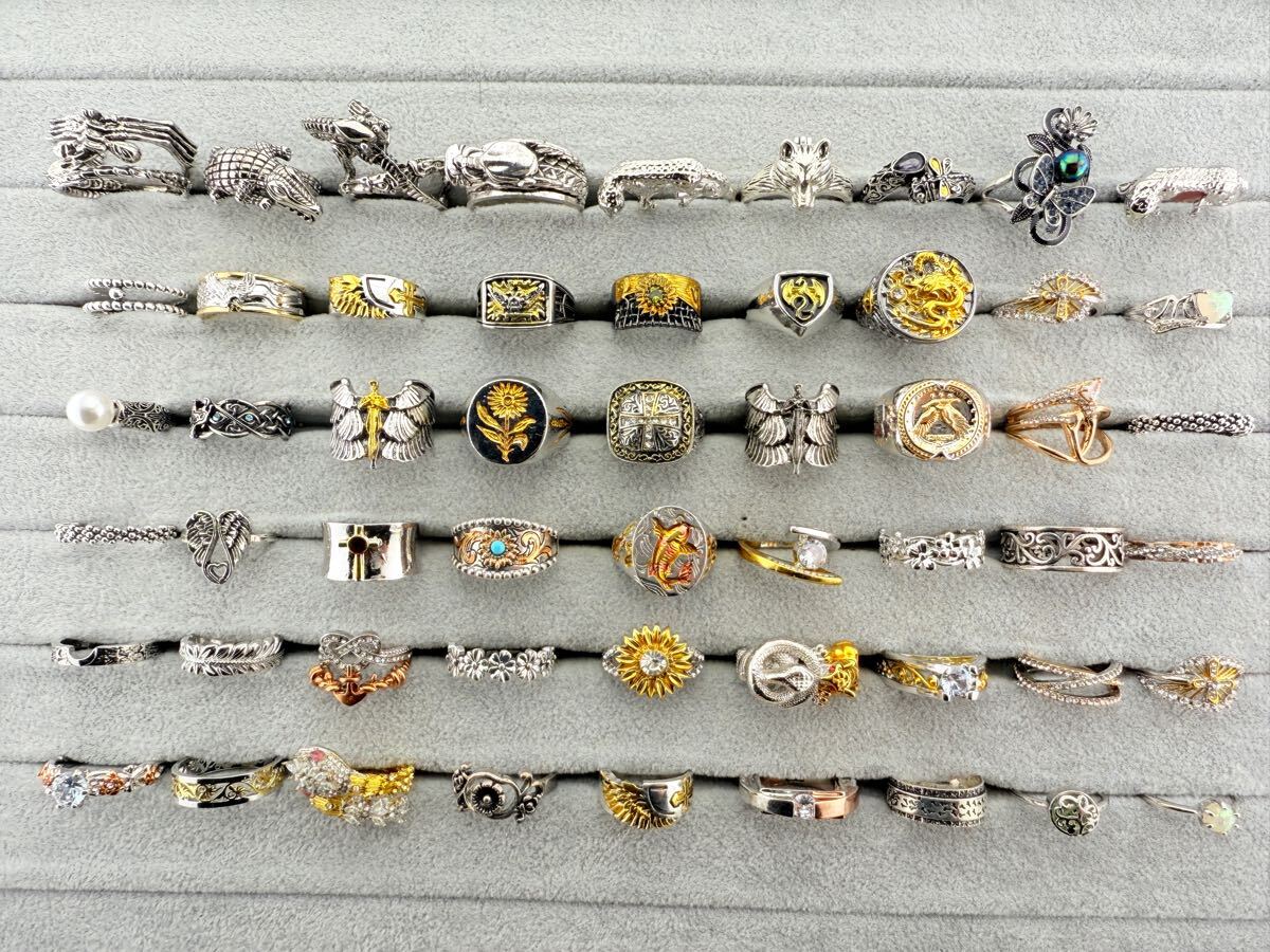【やや傷や汚れあり】C367 【大量】シルバー系 リング 指輪 925刻印含む 未鑑定 素材不明品 ヴィンテージ アクセサリー 昭和レトロ ジャンク品 まとめ売 装飾品の落札情報詳細 ...
