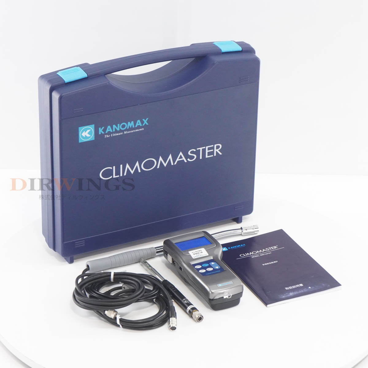 【やや傷や汚れあり】[DW] 8日保証 校正2025年1月まで有効 6501-00 KANOMAX カノマックス CLIMOMASTER クリ ...