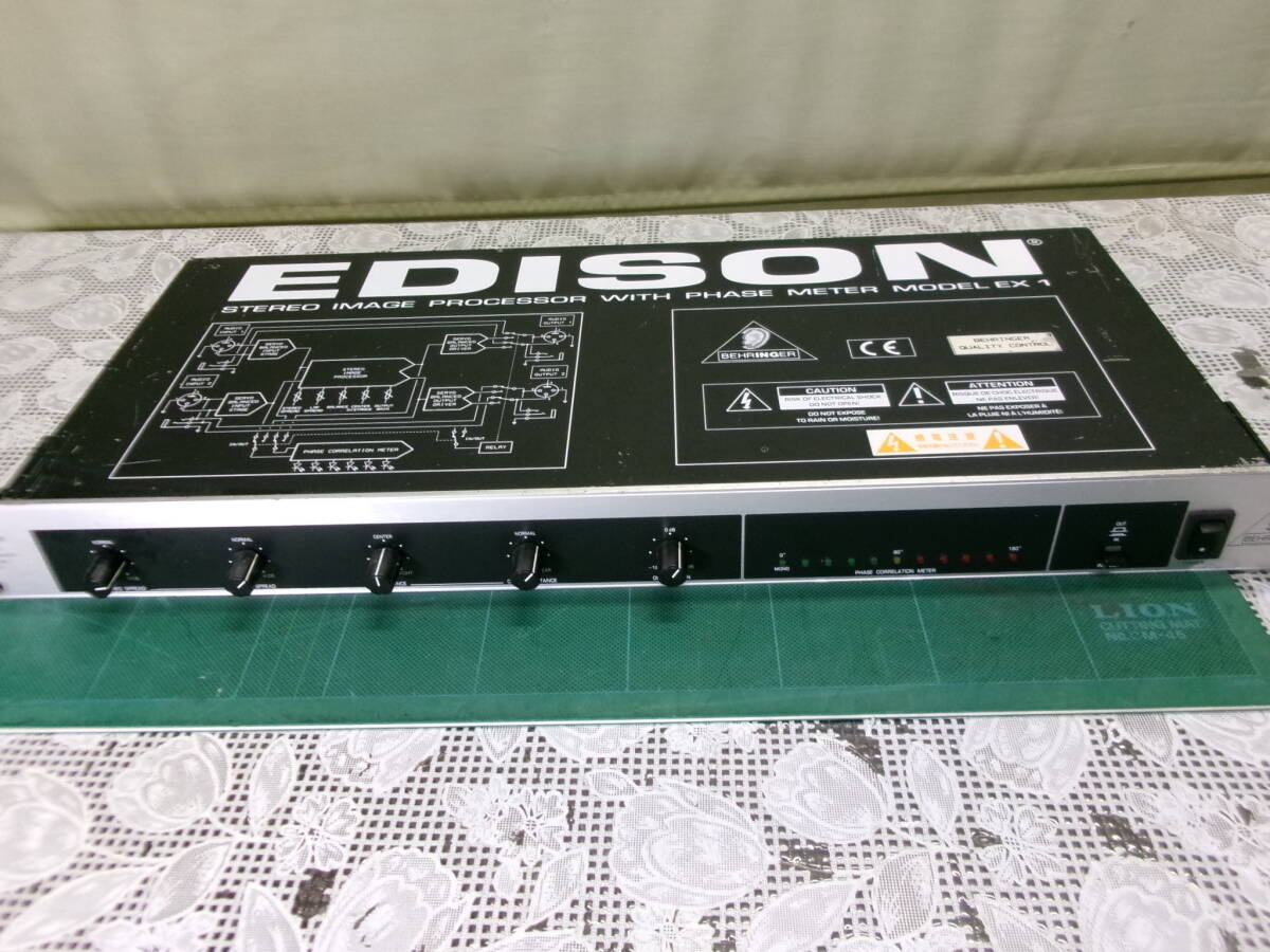 【傷や汚れあり】 EX1 BEHRINGER EX1 EDISON ステレオイメージプロセッサ フェイズメーター ビンテージな STEREO ...