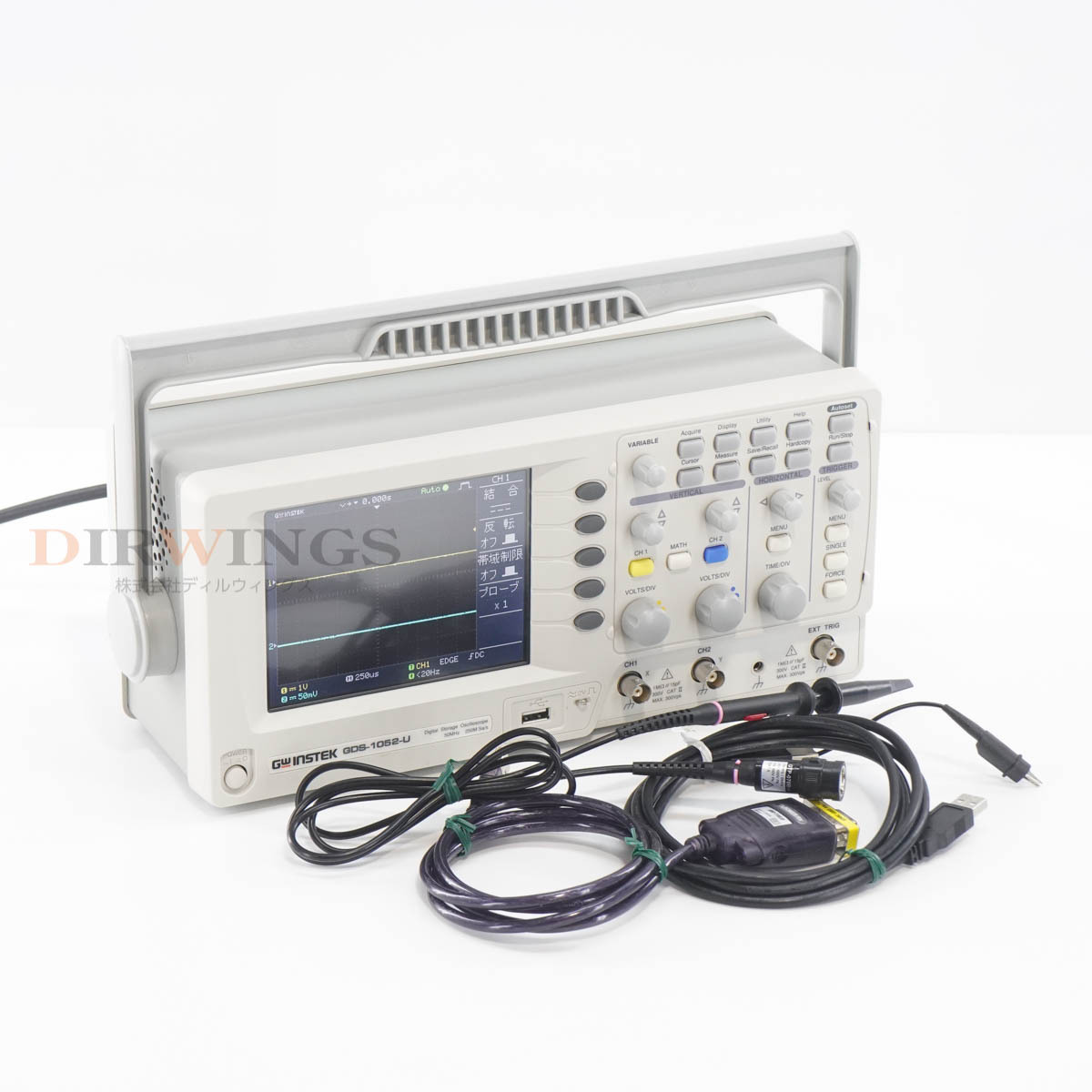 【やや傷や汚れあり】[DW] 8日保証 GDS-1052-U GW INSTEK Digital Storage Oscilloscope ...