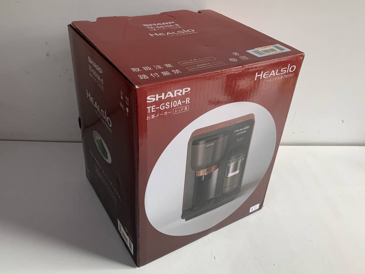 【未使用】⑤u718 SHARP シャープ お茶メーカー HEALSIO ヘルシオ お茶 PRESSO TE-GS10A-R レッド/赤 2014年製 新・健康お茶生活 未使用 新品 箱付の ...