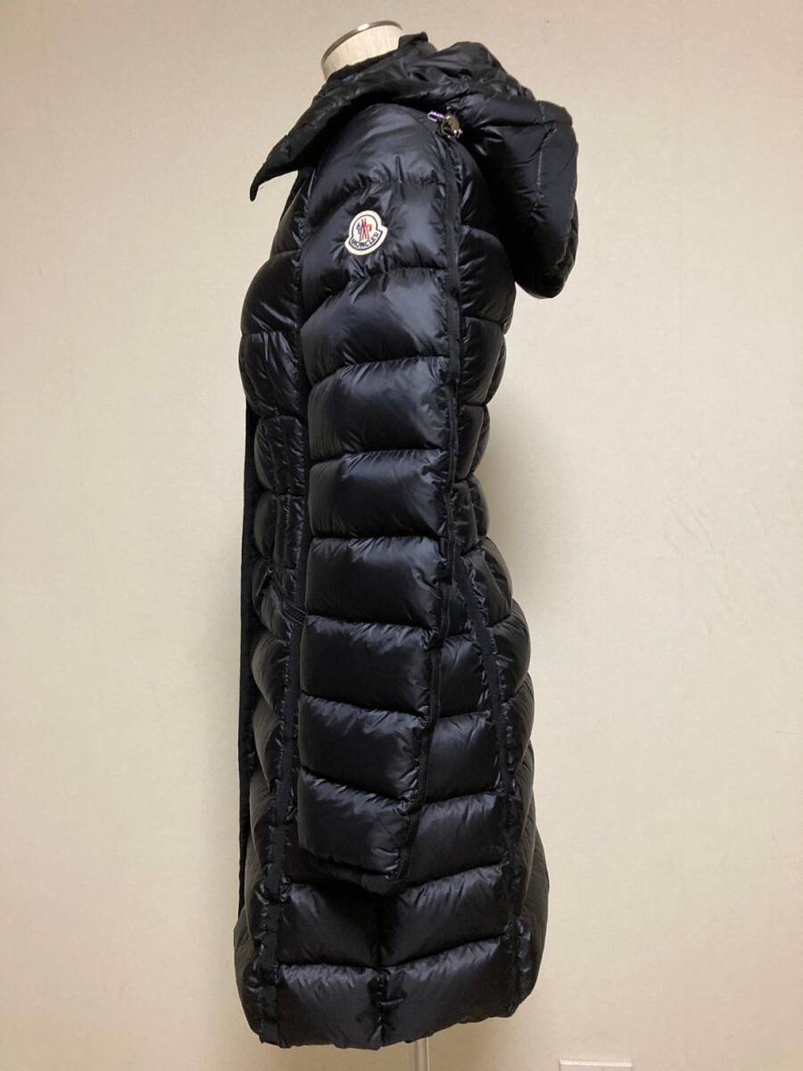 【目立った傷や汚れなし】【美品】モンクレール MONCLER ダウンコート サイズ00 49300-05-53048 HERMINE(エルミンヌ) 黒 レディース 長袖/冬 コート【A9188 ...
