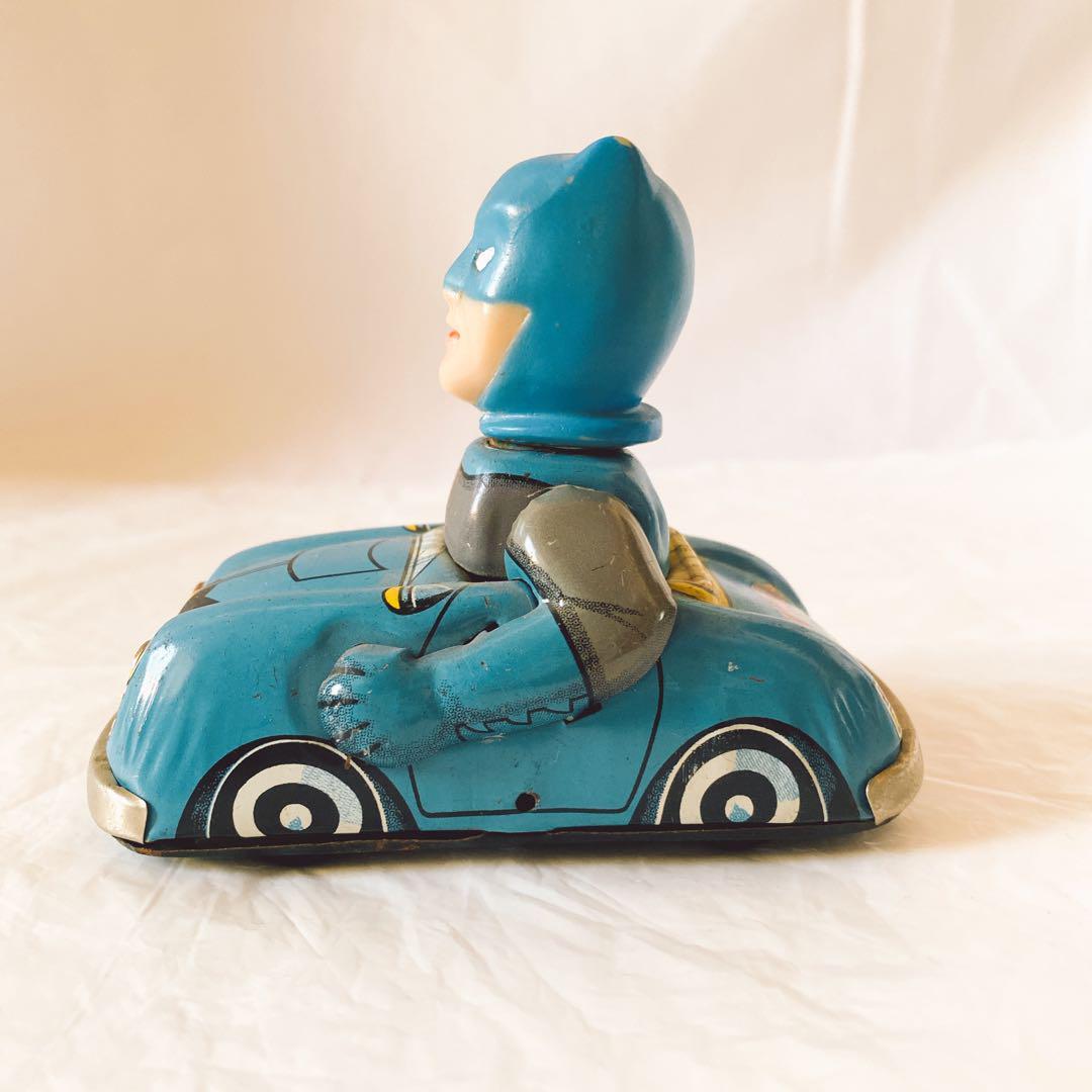 【やや傷や汚れあり】マルクス バットモービル バットマン BATMAN CAR ブリキ レア レトロ ヴィンテージカー Made in ...