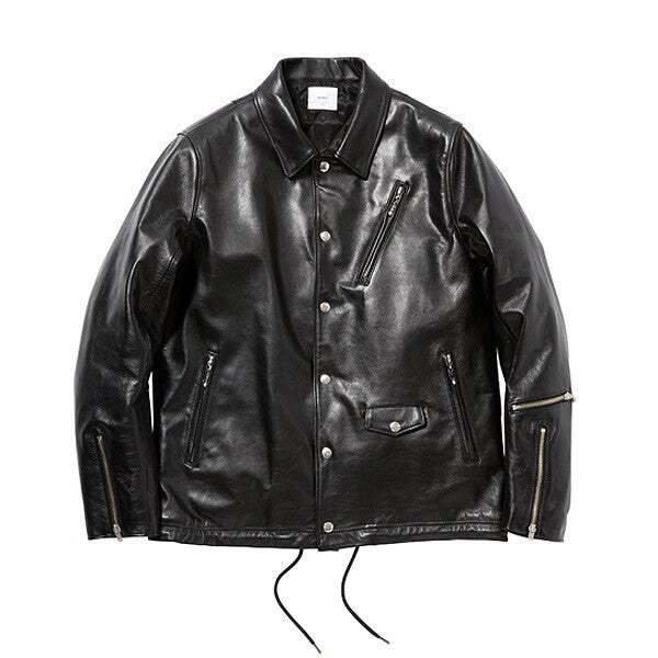 【目立った傷や汚れなし】RISEY MCAC JACKET 2(M) BLACK 16AR-JK-01 ライジー レザーライダースコーチ ...