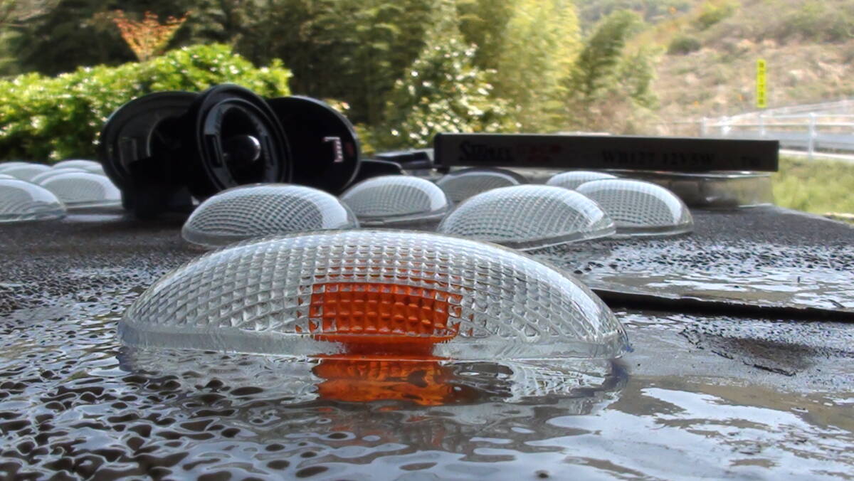 【未使用】新型完全オリジナル！ クリア専用ページ パジェロミニ H58用 クリアサイドウインカーレンズ ミニカ 左右SET オートクルーズ ...