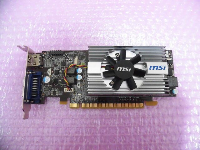 【やや傷や汚れあり】MSI N620GT-MD1GD3/LP (NVIDIA GeForce GT 620) 1GB DDR3 ロープロ ...