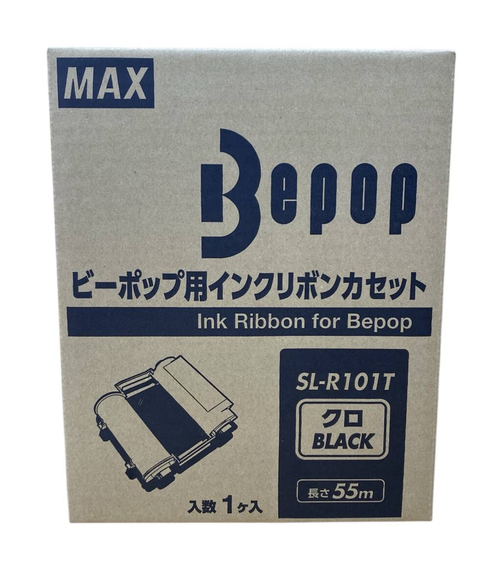 【未使用】未使用 MAX マックス Bepop ビーポップ インクリボンカセット 55m SL-R105T 紺色 60s24-0137の落札 ...