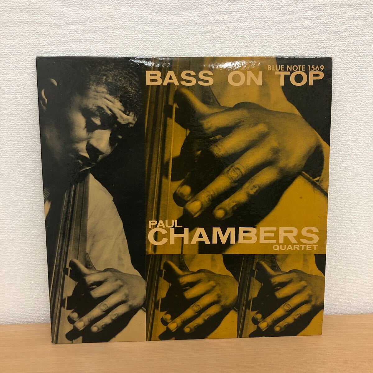 【やや傷や汚れあり】Y0127A BASS ON TOP PAUL CHAMBERS QUARTET ポール・チェンバース LP レコード US盤 BLUE NOTE 1569 両面 VAN ...