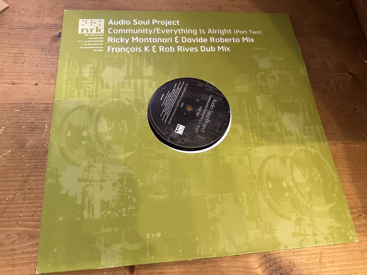 【傷や汚れあり】12”★Audio Soul Project / Community / Everything Is Alright ...