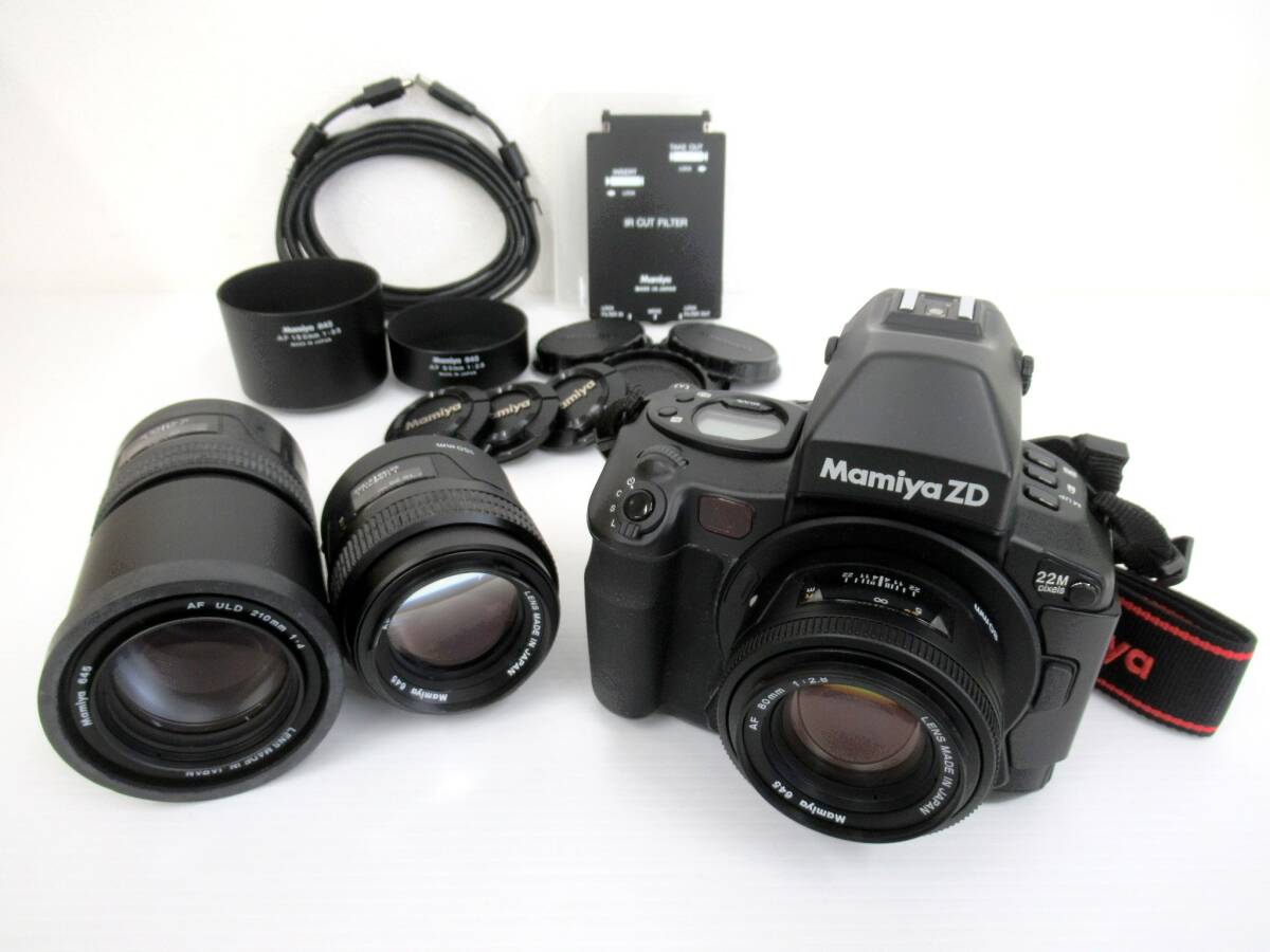 【やや傷や汚れあり】【MAMIYA/マミヤ】丑⑤329//付属品多数 MAMIYA ZD Mamiya 645 AF 80mm 1:2.8 ...