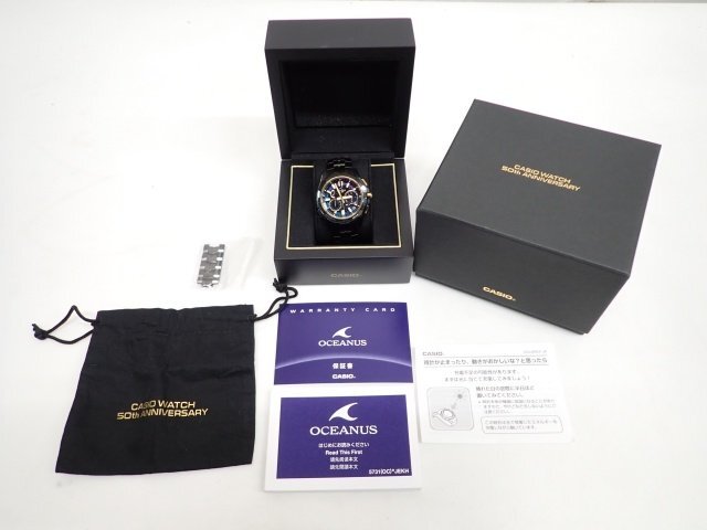 【目立った傷や汚れなし】【世界限定350本】 美品 CASIO OCEANUS OCW-SG1000ZE-1AJR オシアナス カシオウオッチ ...