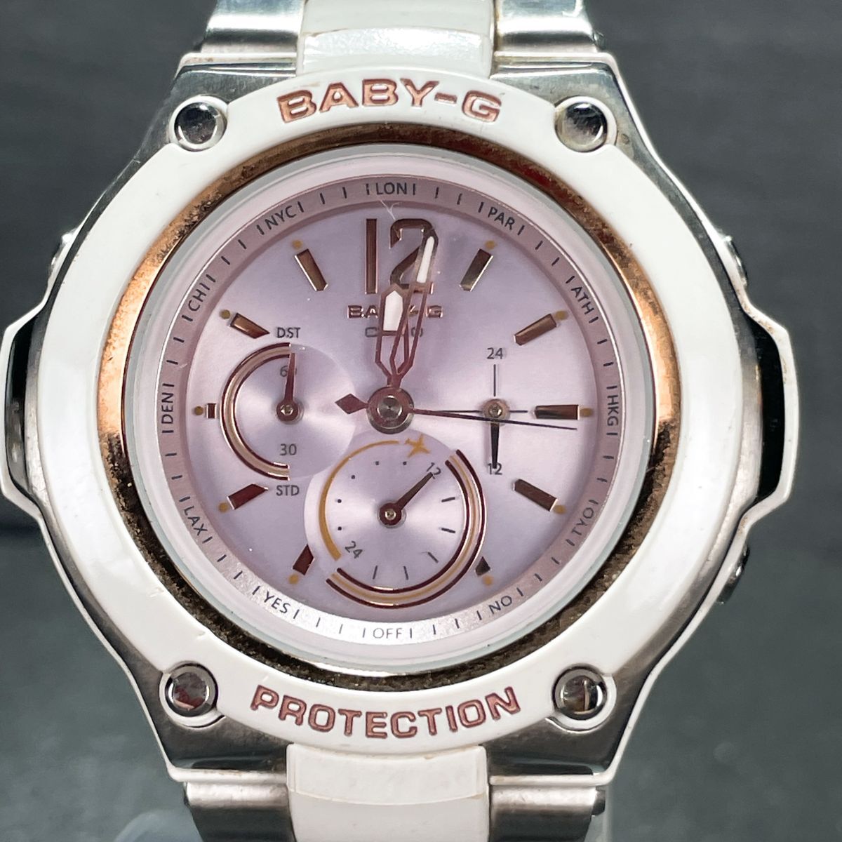 【目立った傷や汚れなし】美品 CASIO カシオ BABY-G ベビージー Tripper トリッパー BGA-1030-1B1JF 腕時計 タフソーラー 電波ソーラー アナデジ 動作確認済み ...