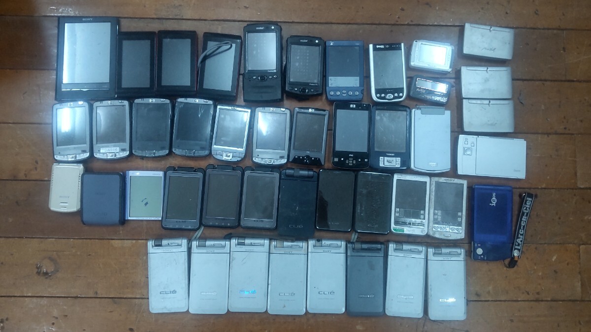 【傷や汚れあり】A103 PDA&その他 44個 まとめ CLIe/iPAQ/Zaurus/Reader/SONY/SHARP/HP ...