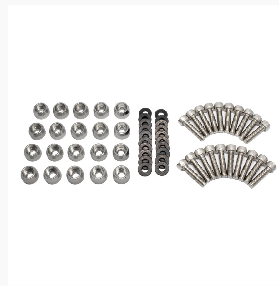 【未使用】RB26.RB25.RB20ヘッドカバー ステンレスボルト&ワッシャー シルバー R32 R33 R34 A31 C33 C34 C35 カムカバー タペットカバー RB エンジンの ...