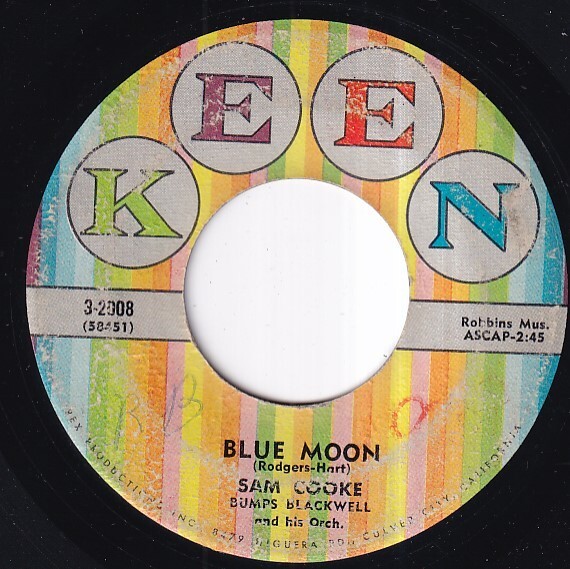 【やや傷や汚れあり】Sam Cooke, Bumps Blackwell & His Orch. - Blue Moon / Love You Most Of All (C) OL-AD588 ...
