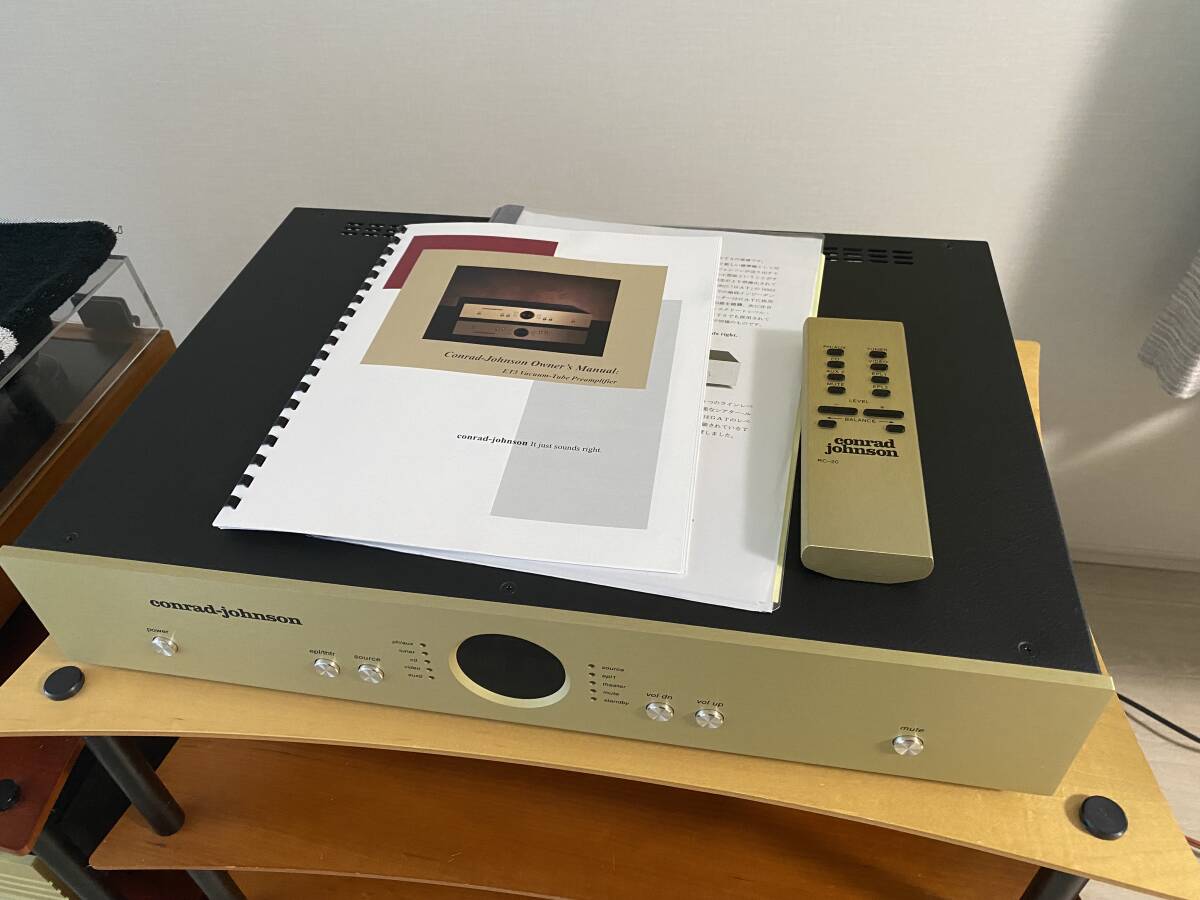 【目立った傷や汚れなし】Conrad Johnson ET3SE Tube Preamplifier with Phono Stage - Mullard 12AX7, RC-20 ...