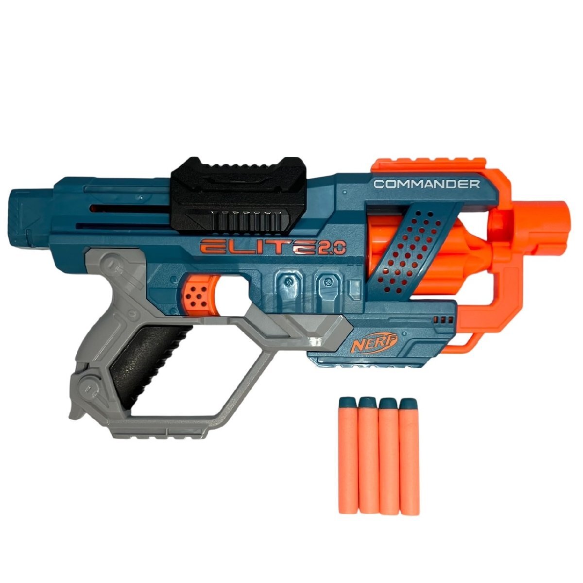 【やや傷や汚れあり】 NERF Elite 2.0 Commander 動作品 E9485 ブラスター ナーフ エリート コマンダー トイガン ...