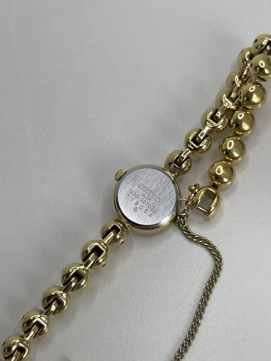【やや傷や汚れあり】SEIKO セイコー 1E20-0070 ブレスレットウォッチ QZ ゴールド レディース 電池交換済み 稼働品 【No.1237】の落札情報詳細 - Yahoo ...