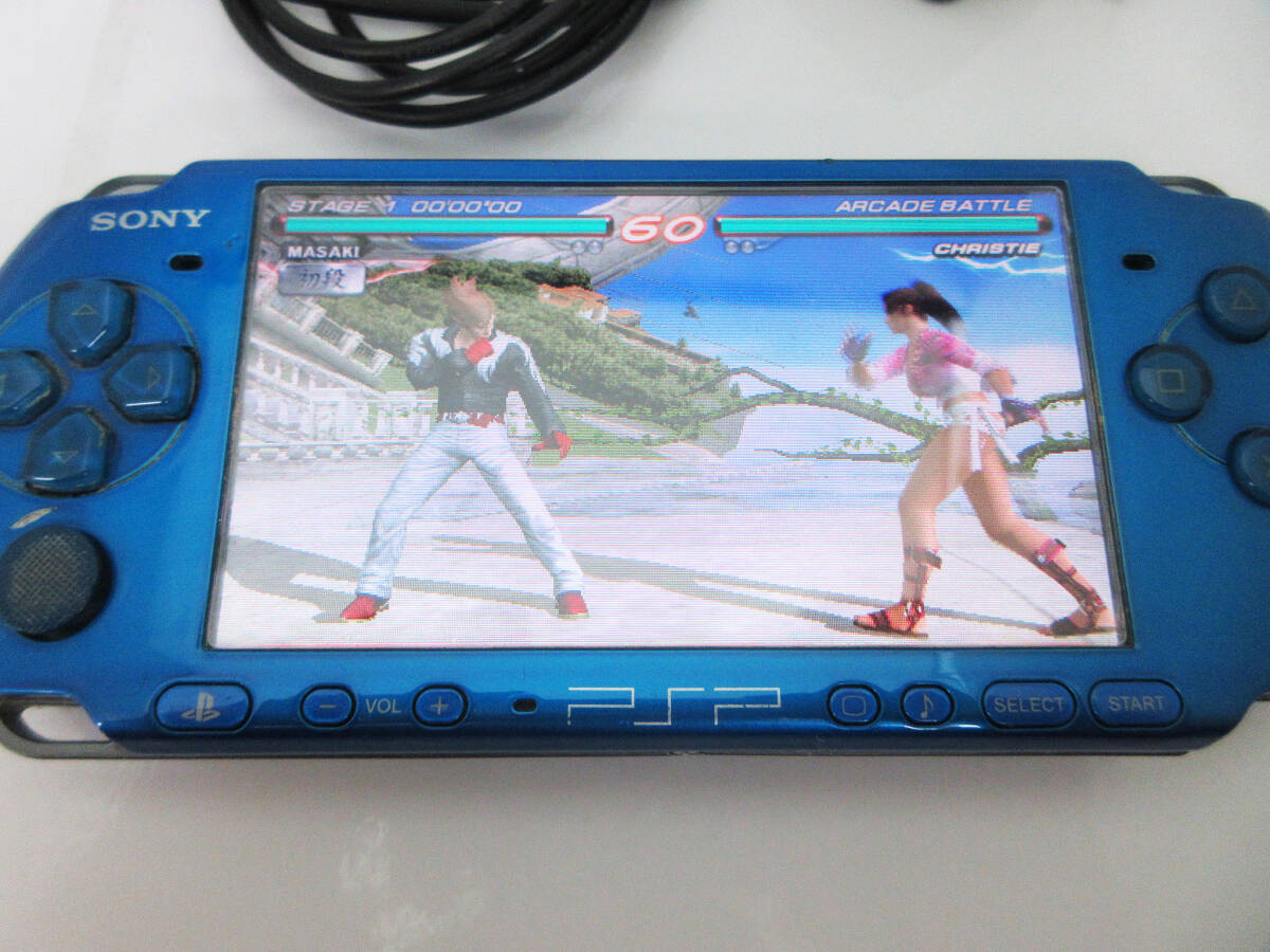 【やや傷や汚れあり】SH4787【PSP3000】プレイステーションポータブル PSP★ブルー★PSP-3000★充電器 メモリースティック PRO DUO 4GB 付属★動作品の落札情報詳細 ...
