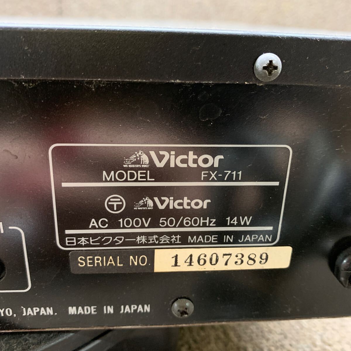【傷や汚れあり】MYM4-537 激安 Victor FX-711 TUNER 通電、電源オン、オフ OK 中古現状品 ※3回再出品で処分の落札情報詳細 - Yahoo!オークション落札価格 ...