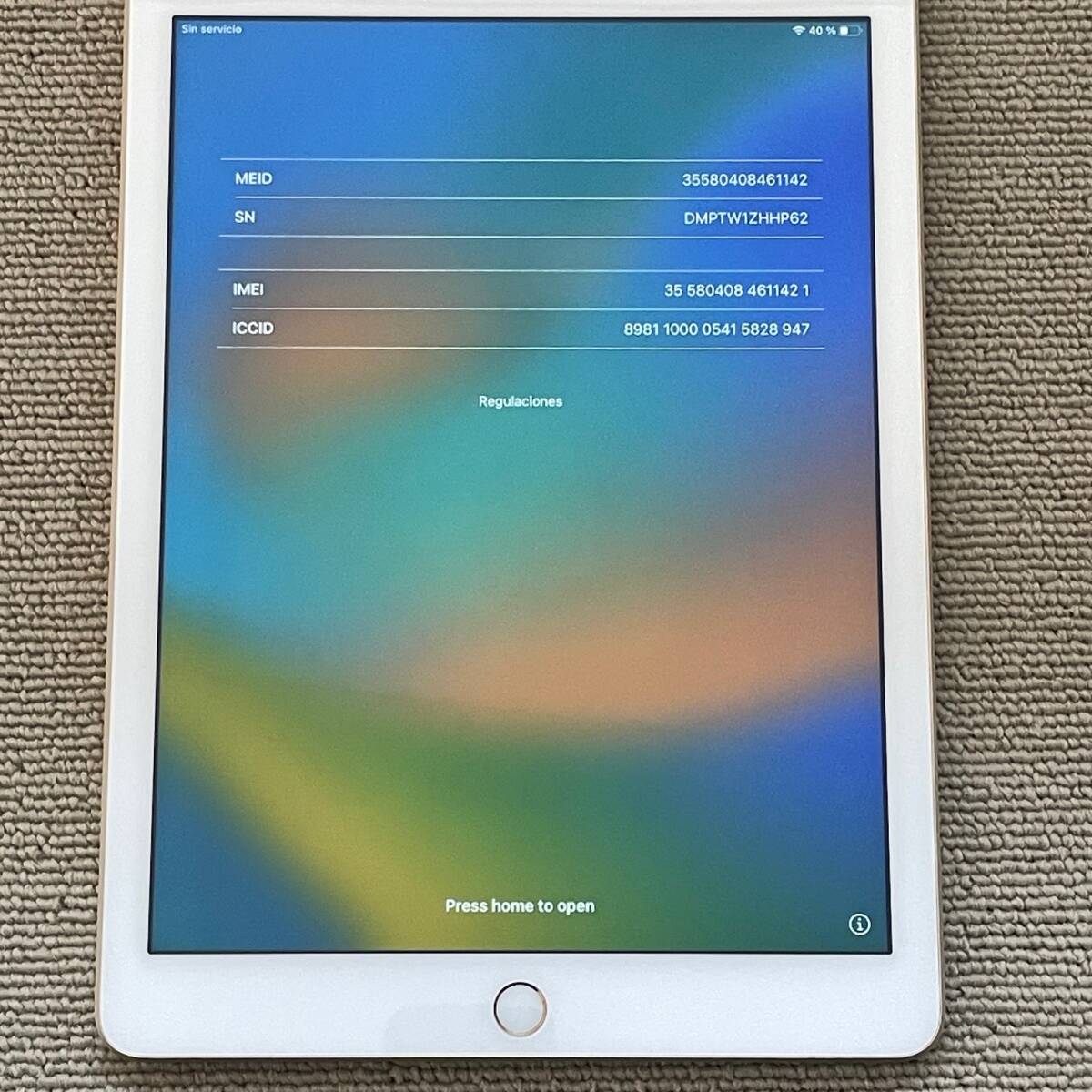 【全体的に状態が悪い】 ジャンク【docomo/Apple】iPad Pro 12.9インチ Wi-Fi+Cellular 128GB SIMロック解除済み ML2K2J/A タブレット ...