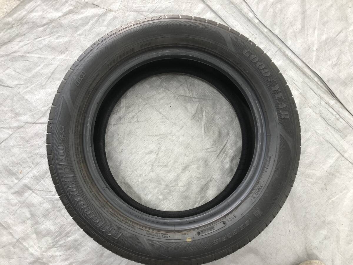 【やや傷や汚れあり】☆ 2505-88 グッドイヤー GOOD YEAR EfficientGrip ECO EG01 185/60R15 2022年製 2本 バリ溝！サマータイヤ 夏タイヤの ...