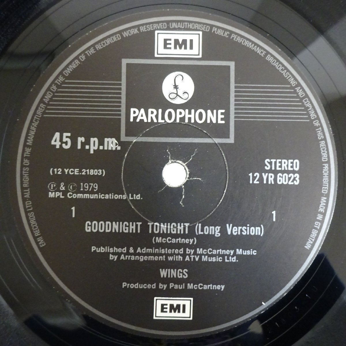 【やや傷や汚れあり】10058762;【UK盤】Wings / Goodnight Tonightの落札情報詳細 - Yahoo!オークション ...