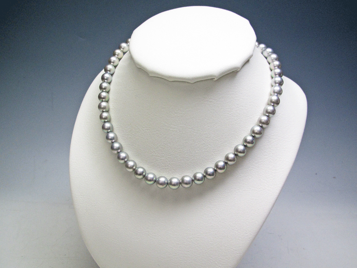 【目立った傷や汚れなし】★1円～田崎 TASAKI アコヤ本真珠 アコヤグレーパール ネックレス 8.5～9.0mm 44cm★の落札情報詳細 ...