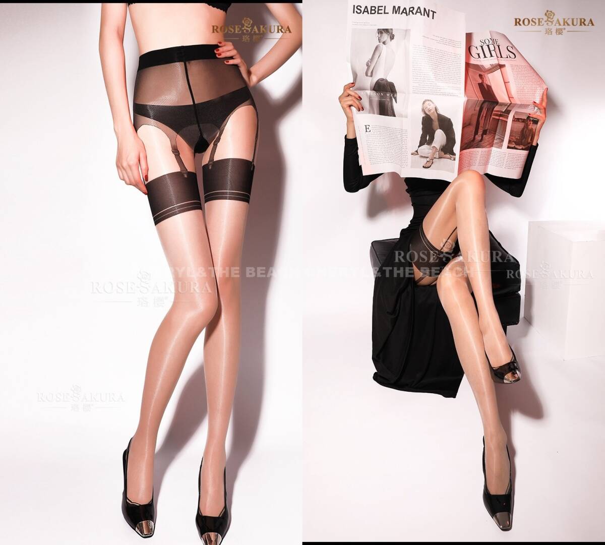 【未使用】2359(BE/BK)オープンクロッチ 光沢 ROSESAKURA ストッキング オイリー ランジェリー コスプレ 個人撮影 セクシー1 秘書 誘惑 人妻の落札情報詳細 ...