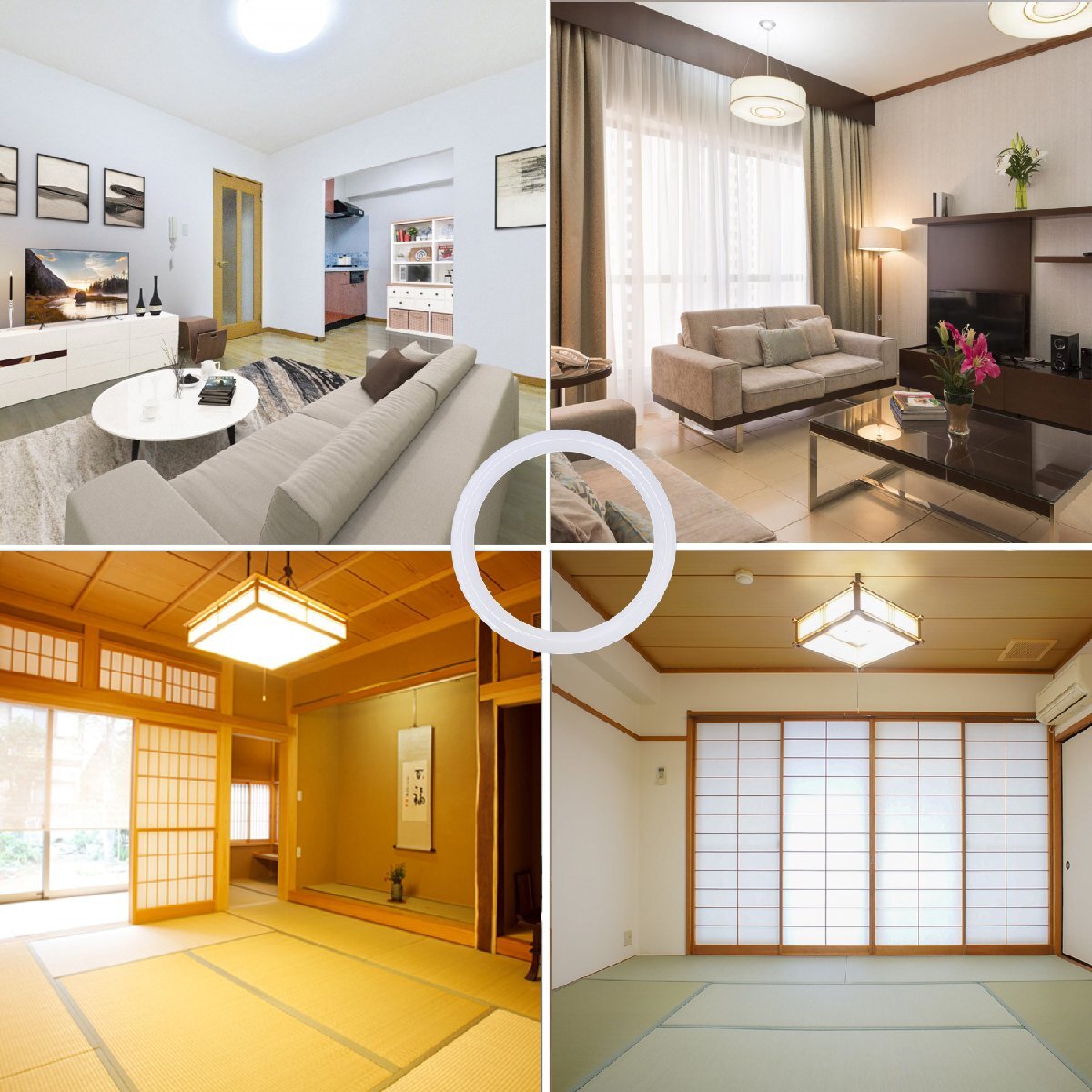 【未使用】led蛍光灯 丸型 30形 40形セット 丸形蛍光灯32形 40形 LEDランプ FCL30 40形代替 丸形LEDランプ 昼白色 ...