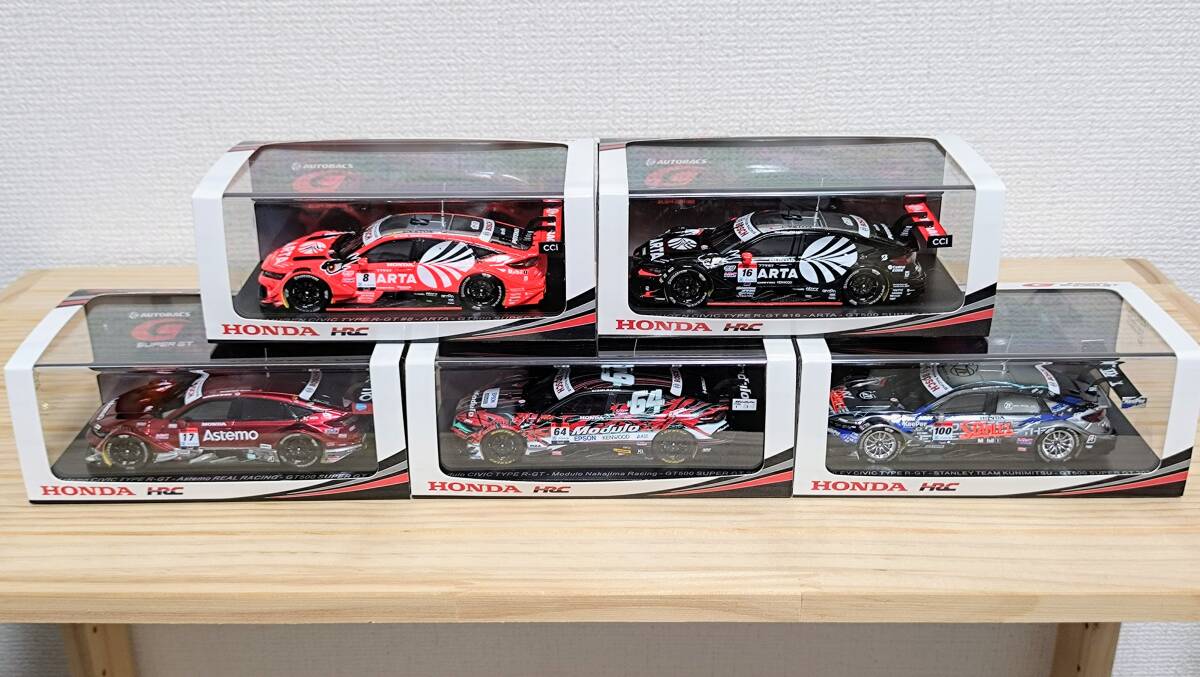 【目立った傷や汚れなし】スパーク1/43 CIVIC TYPE R-GT 5台セット SUPER GT 2024 ARTA Astemo Modulo STANLEYの落札情報詳細 ...