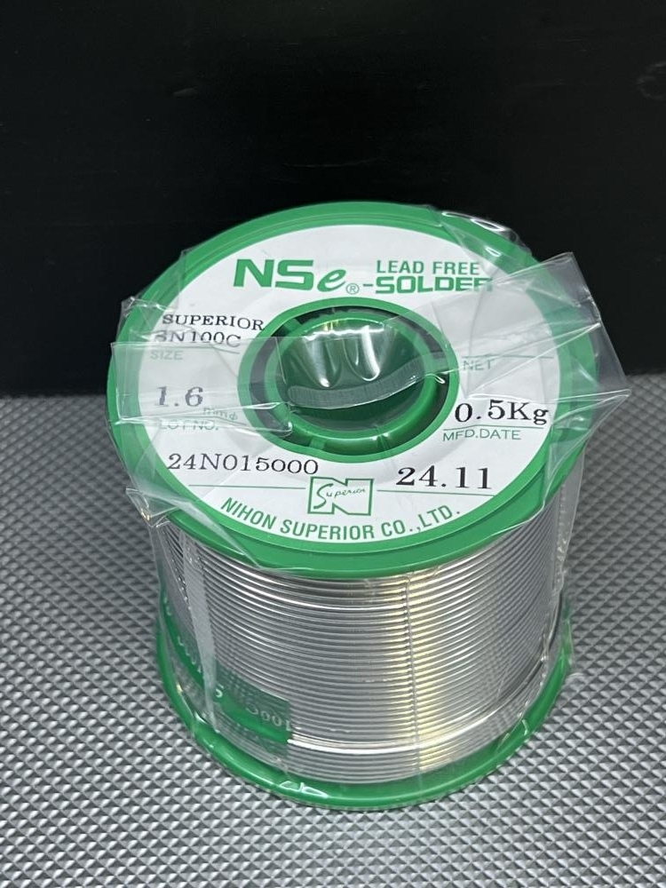 【未使用】015 未使用品・即決価格 日本スペリア 汎用鉛フリーやに入りはんだ SN100C-032 1.6mm 500g 2巻セットの落札情報詳細 - Yahoo!オークション落札価格検索 ...
