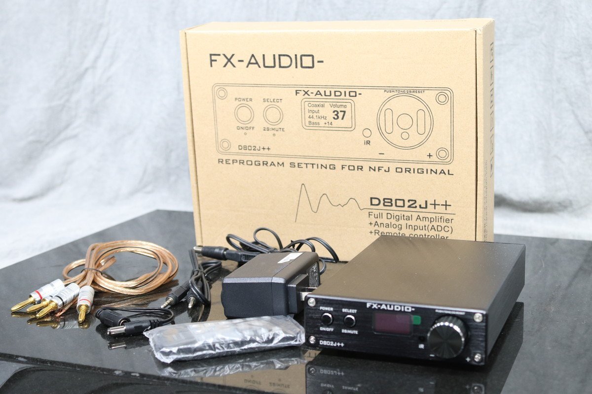 【目立った傷や汚れなし】FX-AUDIO- D802J++ [シルバー] デジタル3系統24bit/192kHz対応+アナログ1系統入力 ...