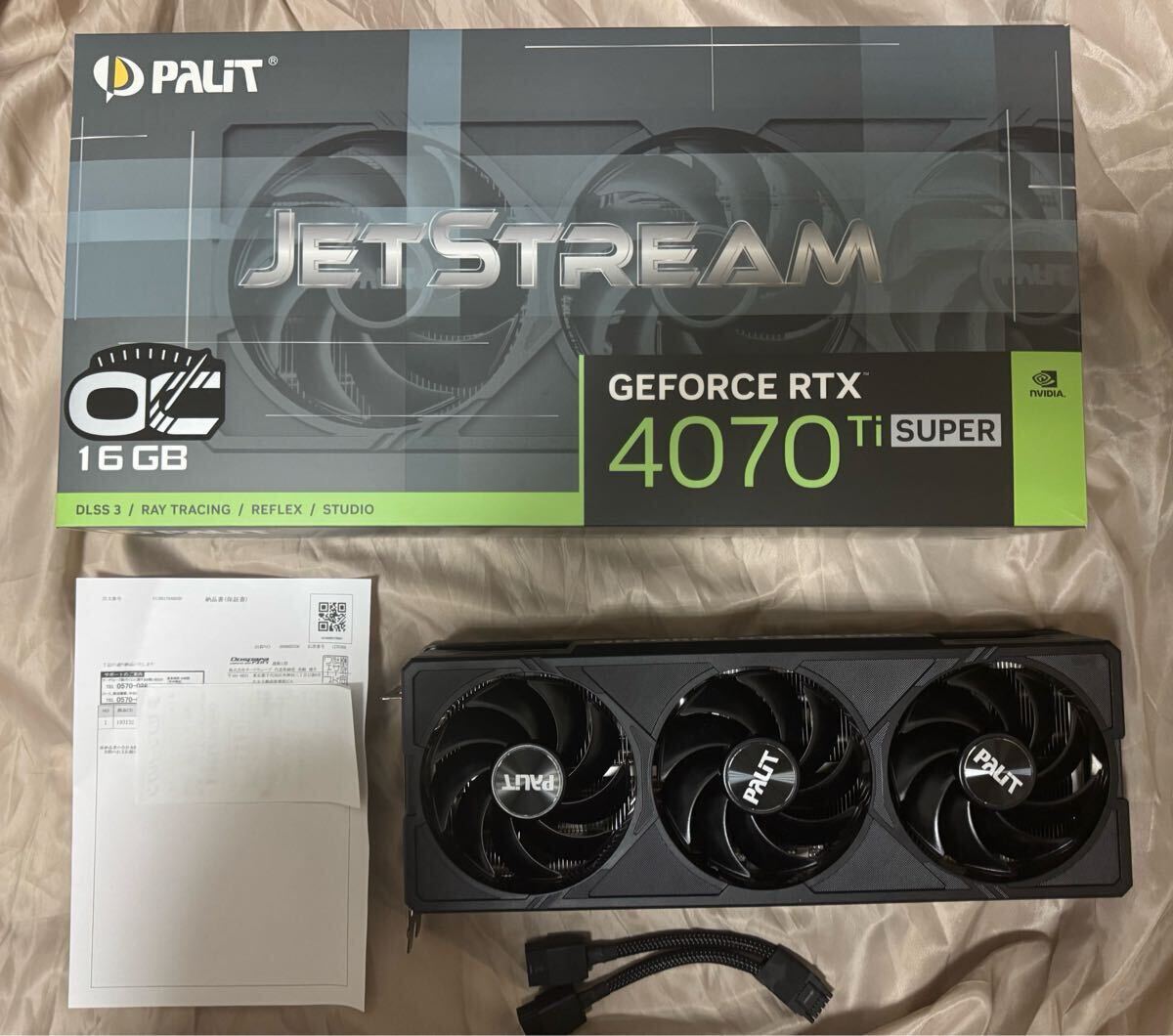 【目立った傷や汚れなし】Palit GeForce RTX 4070 Ti SUPER JetStream OC 16GB 美品の落札情報詳細 ...