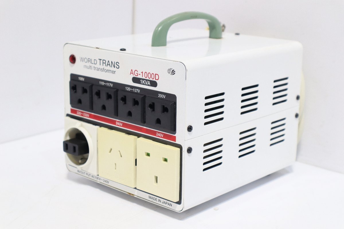 【傷や汚れあり】80☆SWALLOW スワロー電機 AG-1000D 海外・国内兼用型トランス 変圧器 3Z-169の落札情報詳細 - Yahoo!オークション落札価格検索 オークフリー