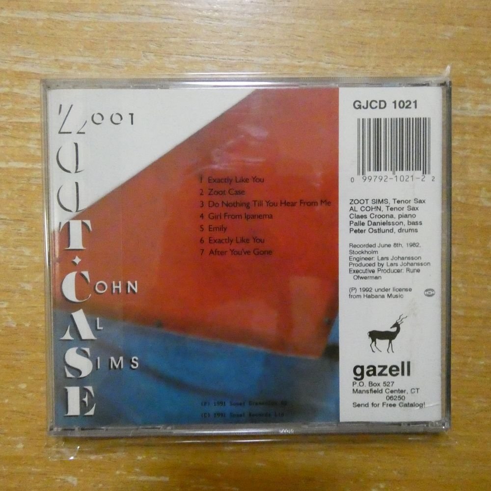 【やや傷や汚れあり】099792102122;【CD】ZOOT SIMS&AL COHN / ZOOT CASE GJCD-1021の落札情報 ...