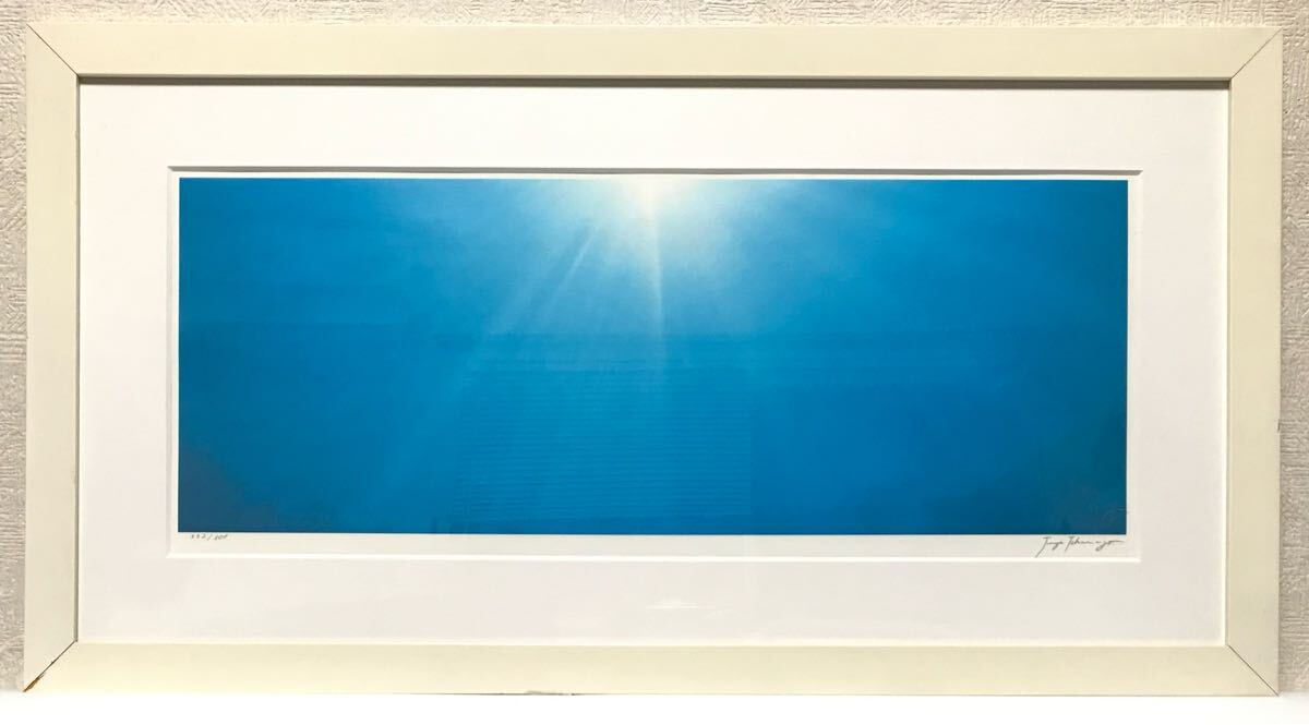 【やや傷や汚れあり】【真作】 高砂淳二 ダイヤモンド・スクリーニング Rising Blue 上昇 / 版画 graphic station ...