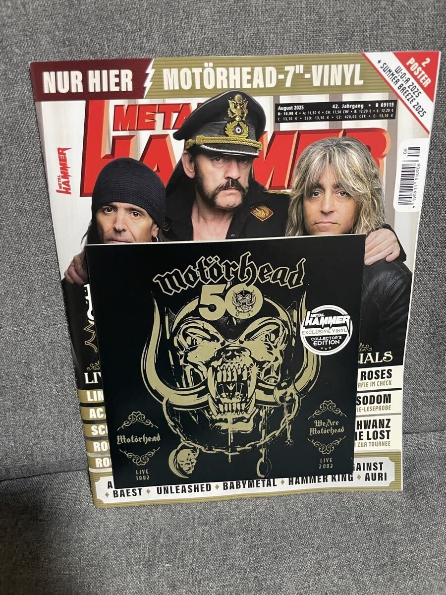 【未使用に近い】MOTORHEAD ライブ7EP（『Motorhead』の1982年ライブと『We Are Motorhead』の2003年 ...