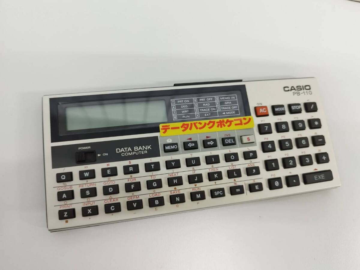 【未使用に近い】【ジャンク/未使用近い】CASIO PB-110 データバンク機能付きポケットコンピューターの落札情報詳細 - Yahoo ...
