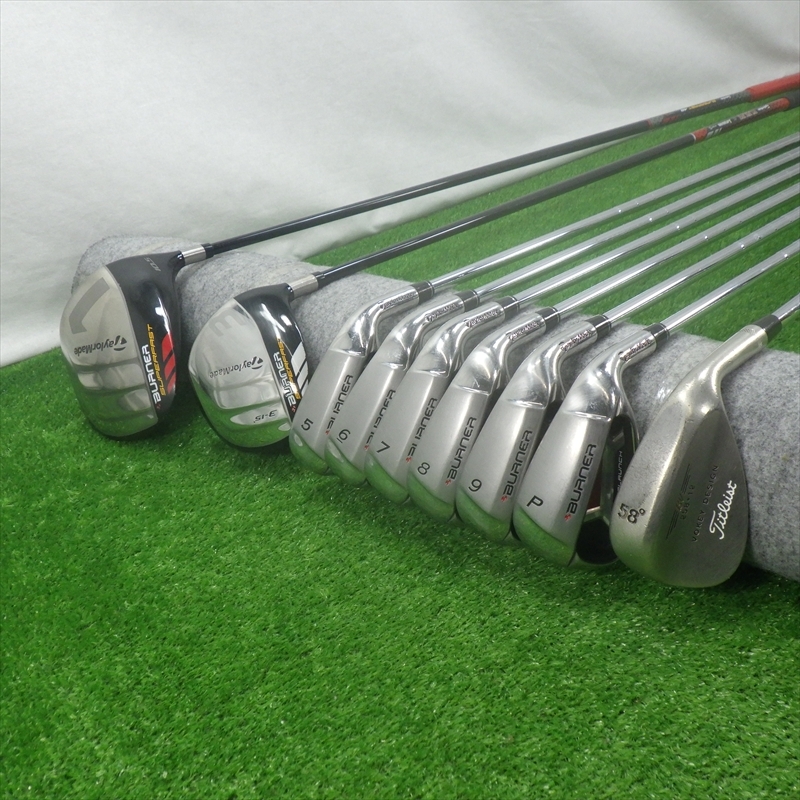 【傷や汚れあり】（A758）Taylormade BURNER VOKEYウエッジ 1W+3W+アイアン6本+ウエッジ 合計9本セット テーラーメイド バーナー タイトリストの落札情報詳細 ...