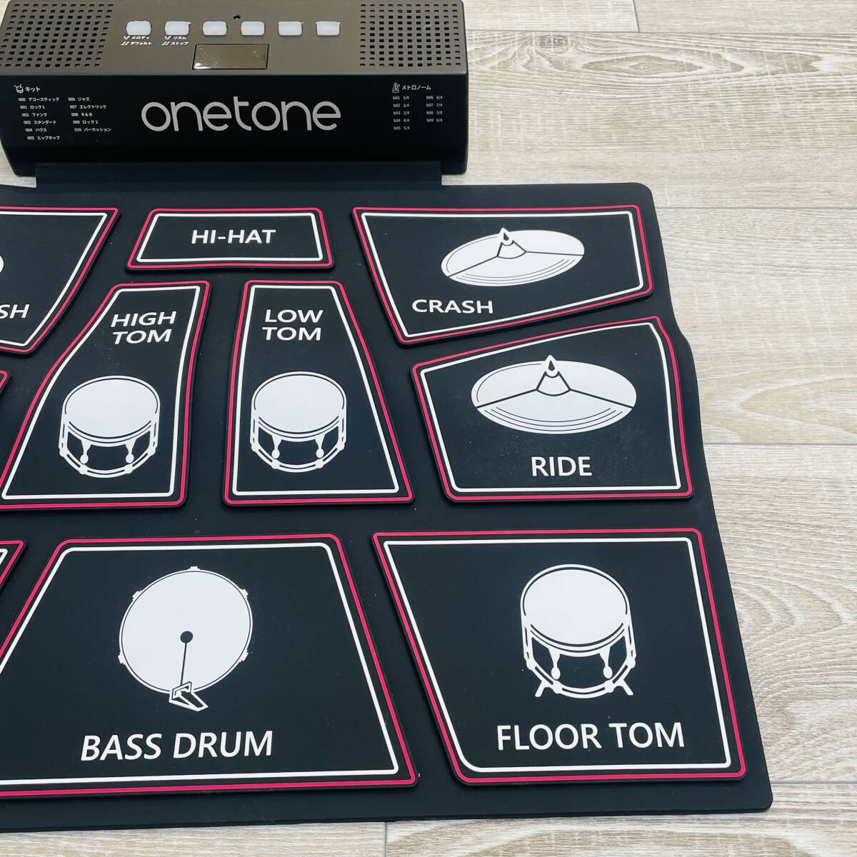 【やや傷や汚れあり】【onetone/ワントーン】ロールドラム OTRD-01 電子ドラム 楽器 電池式 通電〇 ペダル付属★59564の落札 ...