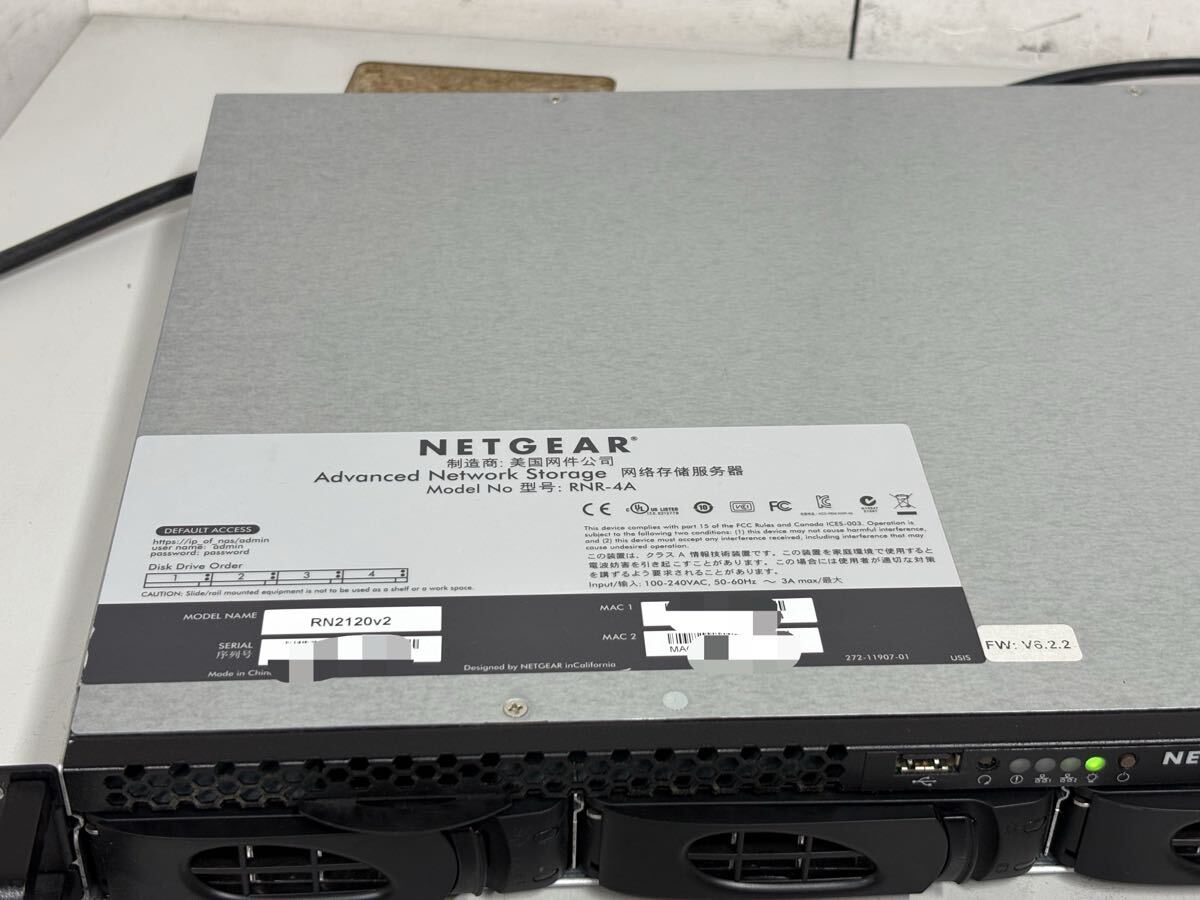【やや傷や汚れあり】X1597)NETGEAR ReadyNAS Advanced Network Storage RNR-4A ...