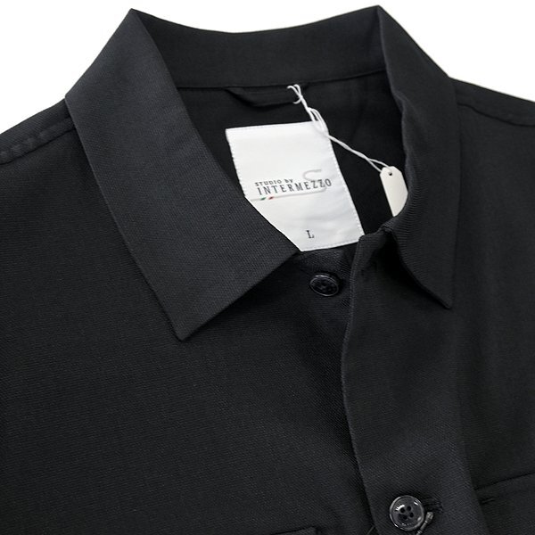 【未使用】新品 インターメッツォ ストレッチ CPO シャツ ブルゾン L 黒 【J56092】 メンズ INTERMEZZO ワーク ミリタリー ベイカー ジャケットの落札情報詳細 ...