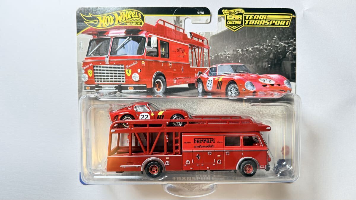 【未使用】最新 送料無料 即決 Hotwheels ホットウィール チームトランスポート フェラーリ 250GTO フィアット 642 RN2 ...